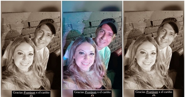 Matías Suarez, jugador de River, estuvo en el recital de Omega